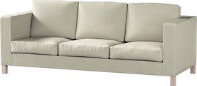 Potah na pohovku IKEA Karlanda 3-místná nerozkládací, krátký barva béžová látka pletený vzor