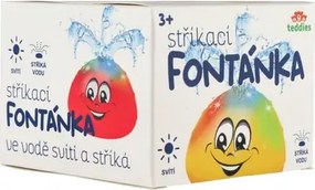 TEDDIES Stříkací fontánka červená / Hračka do vody / Světelné efekty /