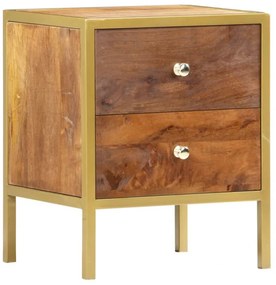 Noční stolek 40 x 35 x 50 cm masivní mangovníkové dřevo,  285856 HangarStore.cz
