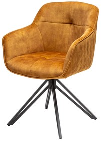 Designová dřevěná kuchyňská židle žlutá &ndash; Camprestre IV