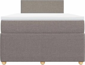 Box spring postel s matrací taupe 120x200 cm textil 3287420