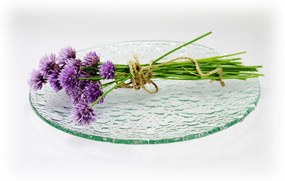 BDK-GLASS Kulaté skleněné talíře NATURE MOON Průměr: 28cm