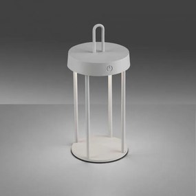 LD 19300-16 ANSELM LED stolní lampa na baterie bílá 28cm dotykový stmívač IP44 zahradní svítidlo 2700K - JUST LIGHT