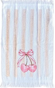 Kuchyňský froté ručník s motivem třešní - 40*66 cm