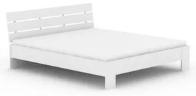 Manželská postel REA Nasťa 180x200cm - bílá, 1. pás čela 1102 - cappuccino, 2. pás čela 1102 - cappuccino, 3. pás čela v barvě postele