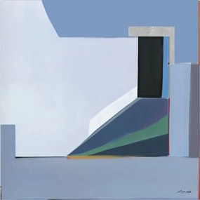 BIZZOTTO tisk na plátně NASKA 140x140 cm modrý 0245230