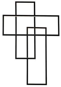 LED nástěnné svítidlo Quadratus černé