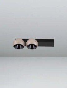 LED stmívatelné champaign zlato-černé moderní stropní svítidlo Lusa