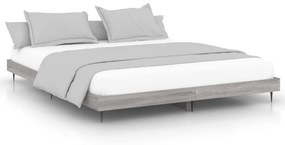Rám postele šedý sonoma 180 x 200 cm kompozitní dřevo,  832227