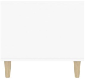 Konferenční stolek lesklý bílý 90x49x45 cm kompozitní dřevo - Default Title