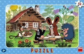 Deskové puzzle Dino 15 dílků - Krtek na návštěvě