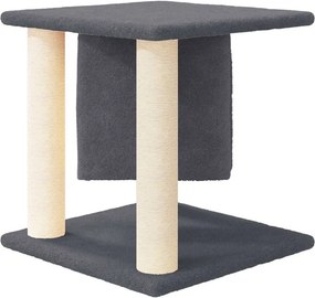 Škrabadlo pro kočky se sisalovými sloupky tmavě šedé 37 cm 171656