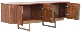 BIZZOTTO dřevěný TV stolek VILAS hnědý 140x42 cm 0746969