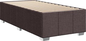 Box spring postel s matrací tmavě hnědá 90x200 cm textil 3285445
