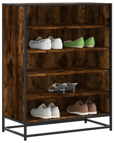 Botník kouřový dub 75 x 38 x 97,5 cm kompozitní dřevo a kov 3300872