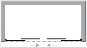 FORTE Vanová zástěna VASCA MAESTRO CENTRALE Rozměr A - 220 cm, Výplň - Polystyrol 2,2 mm (acrilico) BSVMC22P