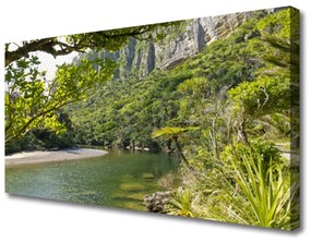Obraz na plátně Jezero Příroda 100x50 cm
