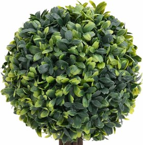 Umělé zimostrázy ve tvaru koule 2 ks s květináči zelené 33 cm 336515