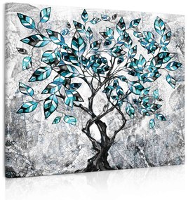 Malvis ® Obraz na plátně Strom modrý Velikost: 60x60 cm