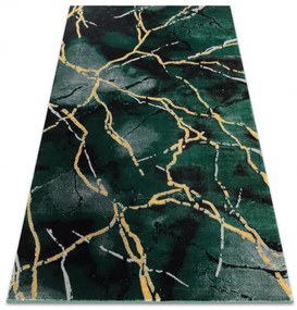 Dywany Łuszczów, Kusový koberec Emerald 1018 green and gold, 140x190, zelená, kancelář