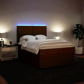 Box spring postel s matrací růžová 140x200 cm samet 3294657