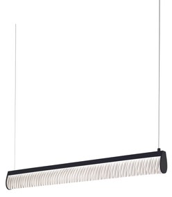 Slamp Závěsné LED svítidlo MODULA single Barva: Černá plissè