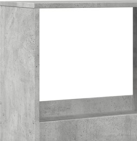 Knihovna betonově šedá 100 x 33 x 175 cm kompozitní dřevo 3309405