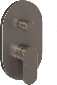 Ravak Chrome II - Podomítková baterie CR II 065.20GB.O2.RB070, pro 2 spotřebiče, kartáčovaný grafit X070665