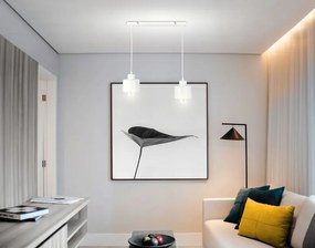 BERGE LED stropní svítidlo - 2xE27 - KUBEK WHITE