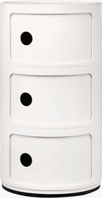 Designový odkládací stolek Componibili, 3 moduly