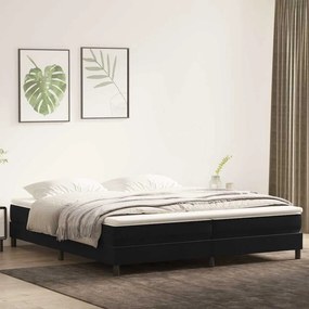 Postel Box Spring bez matrace černá 200x210 cm samet 3315845