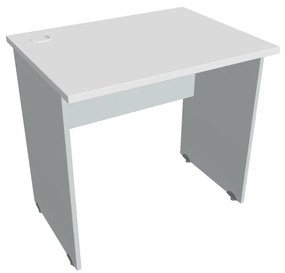 Stůl pracovní rovný 80 cm - Hobis Gate GE 800 Dekor stolové desky: bílá, Dekor lamino podnože: šedá
