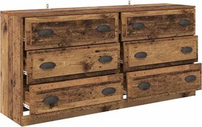 Konzole 2 ks Staré dřevo 70 x 35,5 x 67,5 cm Kompozitní dřevo 3402653