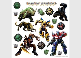 Dětská samolepka na zeď Transformers | 30 x 30 cm | DDKS3919
