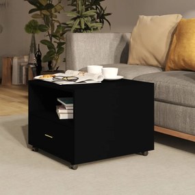 Konferenční stolek černý 55 x 55 x 40 cm kompozitní dřevo - Default Title