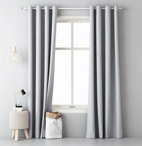 Elegantní závěsy světle šedé barvy 140 x 280 cm