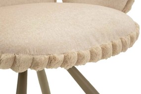 Designová jídelní židle Dargiana krémová