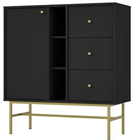 FALCO Komoda Taya 824 3 černý grafit