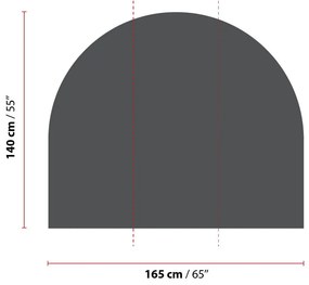 Samolepka na zeď 165x140 cm Storm Gray – Ambiance