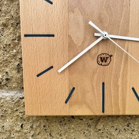 Woodlaf Dřevěné nástěnné hodiny Henry