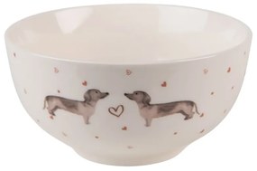 Porcelánová miska s jezevčíkem Dachshund Love – 500 ml