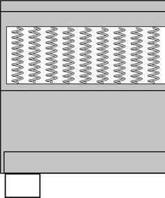 Postel boxspring tmavě šedá textil 200 x 200 cm 3054793