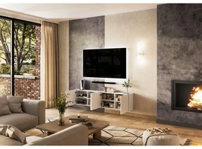 Bílý TV stolek 183x45 cm Piana – Germania