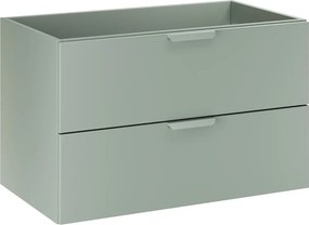Závěsná skříňka Aster Lena s umyvadlem 80 cm zelená/dub cremona