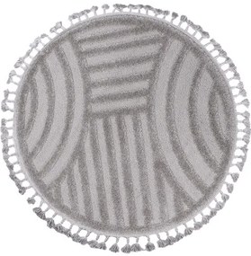 Koberec BERBER 9754 světle šedý kruh