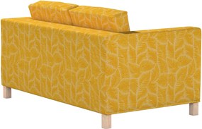 Potah na pohovku IKEA  Karlanda 2-místná, krátký barva žlutá látka pletený vzor, vzorované