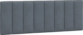 Postel s matrací Hanko tmavě šedá 140 x 200 cm samet 3208599