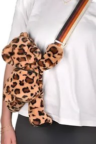 DOUDOU Plyšová taška přes rameno Leopard / 30 cm / od 2 let