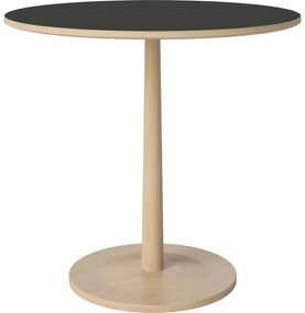 Jídelní stůl Turned Ø75 cm, více variant - Bolia Varianta: šedý laminát Fenix, lakovaný dub
