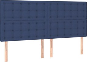 Box spring postel s matrací modrá 160x200 cm textil 3136931